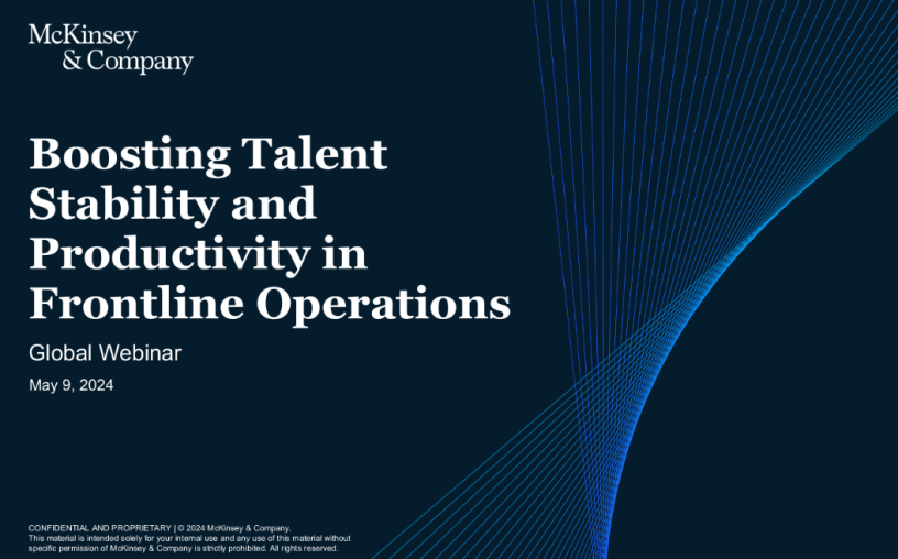 Boosting Talent Stability and Productivity in Frontline Operations ...